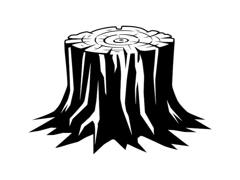 Tree Stump SVG Tree Rings Forest Logging Wood Stump Printable Clip Art ...