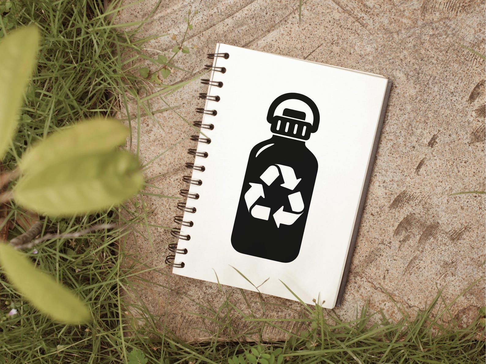 Recycle Bottle SVG - Eco Friendly Sustainability Green Living Earth Day ...