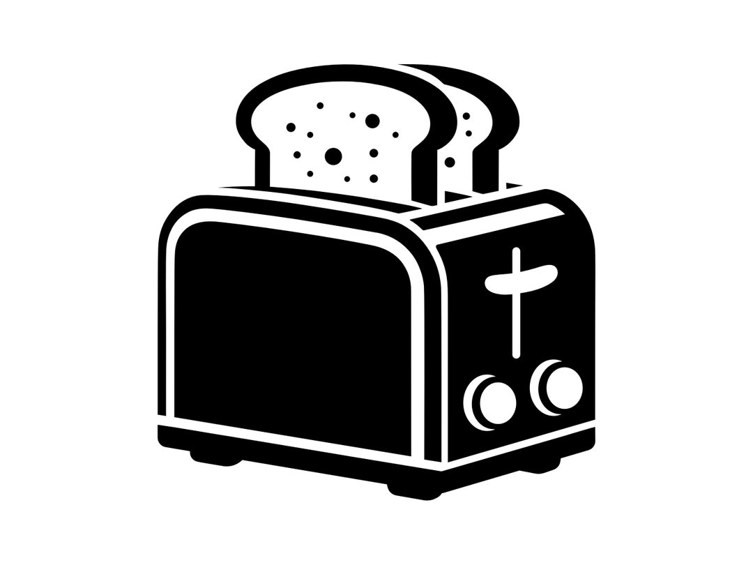 Toaster SVG - Kitchen Appliance Breakfast Toasted Bread Printable Clip ...