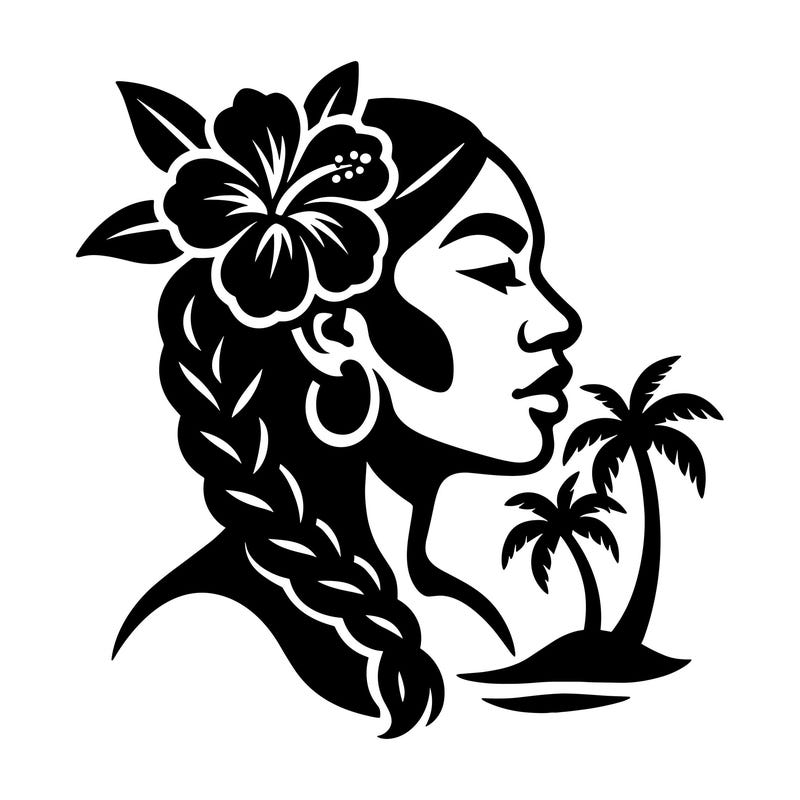 Polynesian Woman Art - Etsy