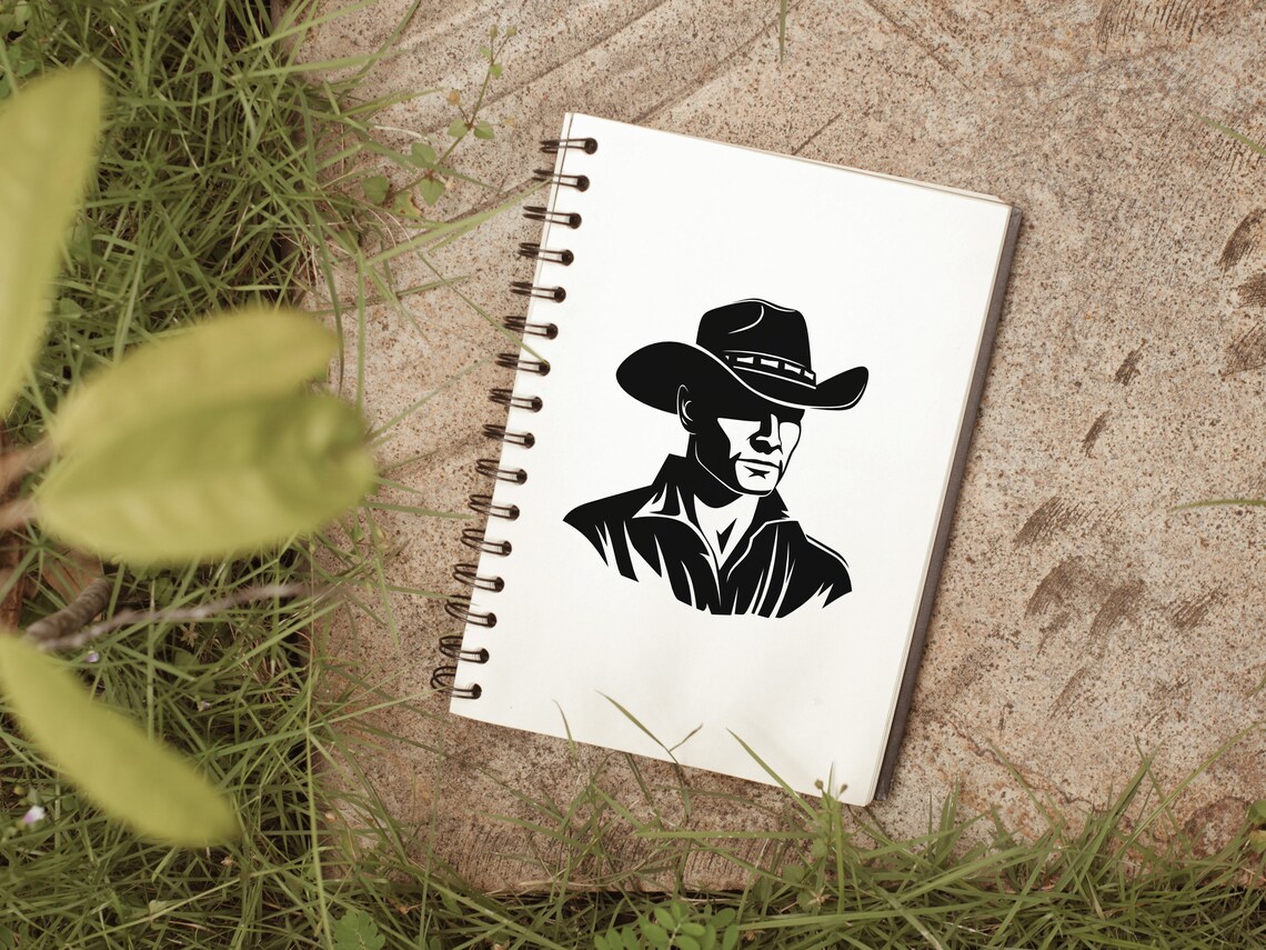 Cowboy SVG - Cattleman Rancher Wild West Gunslinger Outlaw Silhouette ...