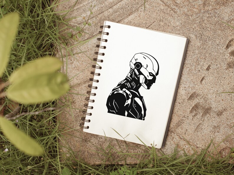 Cyborg Man SVG Cyberpunk Future Robotic Machine Man - Etsy