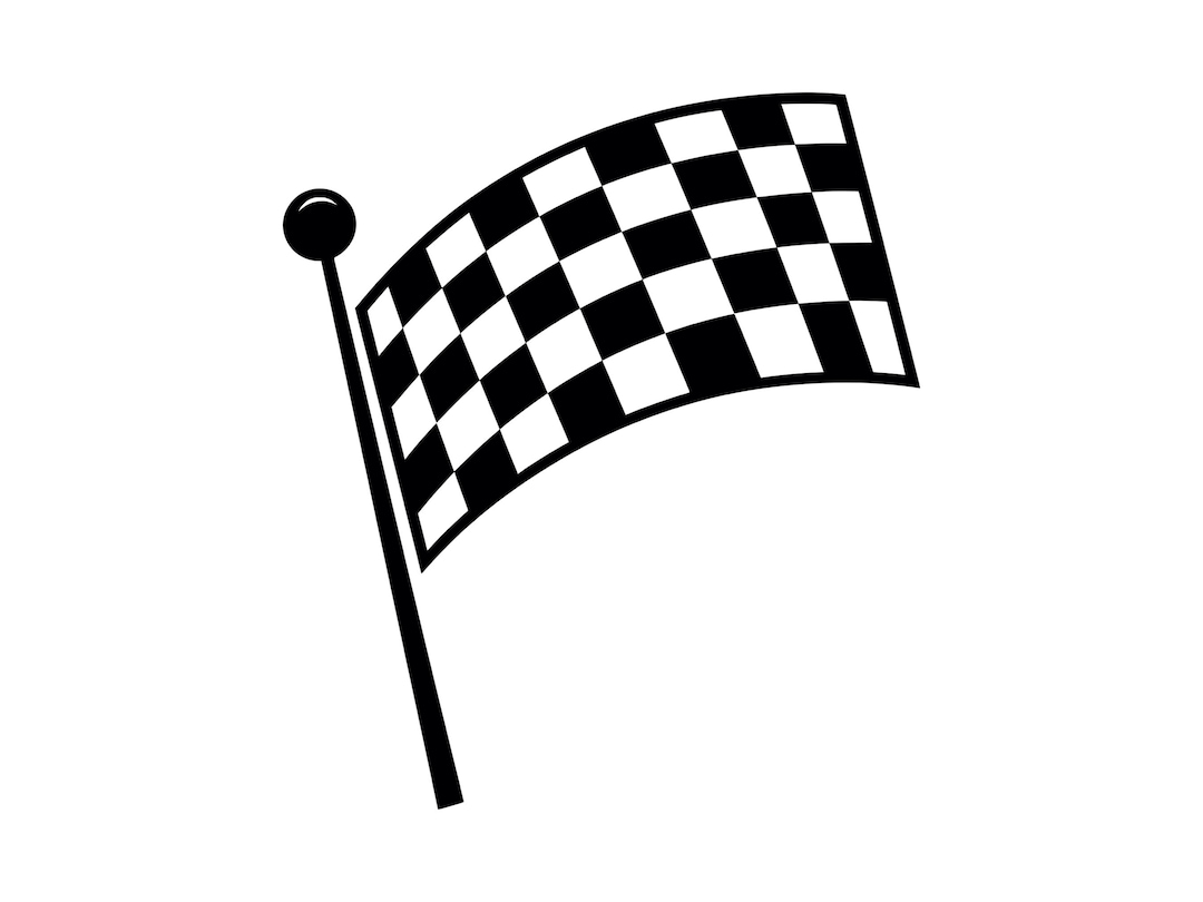 Checkered Flag SVG - Race Finish Line Chequered Flag Printable Clip Art ...
