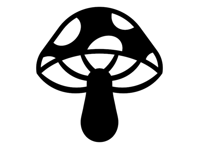 Mushroom Fungi Toadstool Fungus Magic Mushroom Instant Download Digital ...