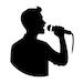 Singer SVG - Man Singing Male Vocalist Microphone Music Silhouette Clip ...