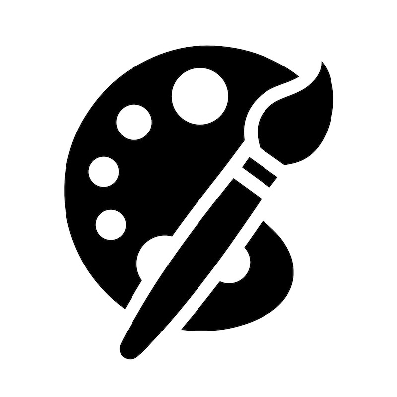 Paint Palette Svg - Etsy