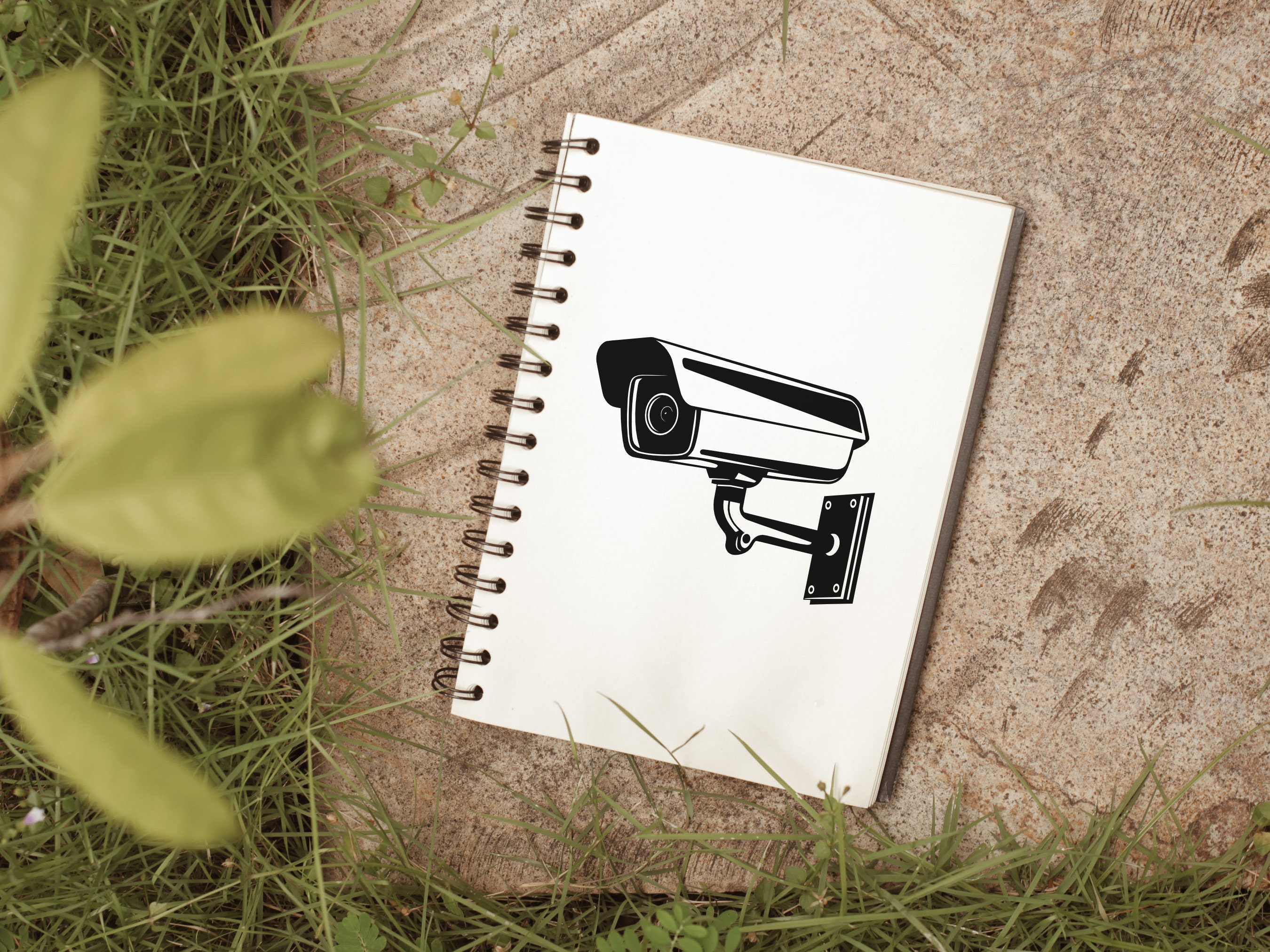 Security Camera SVG - CCTV Surveillance Camera Printable Clip Art Cut ...