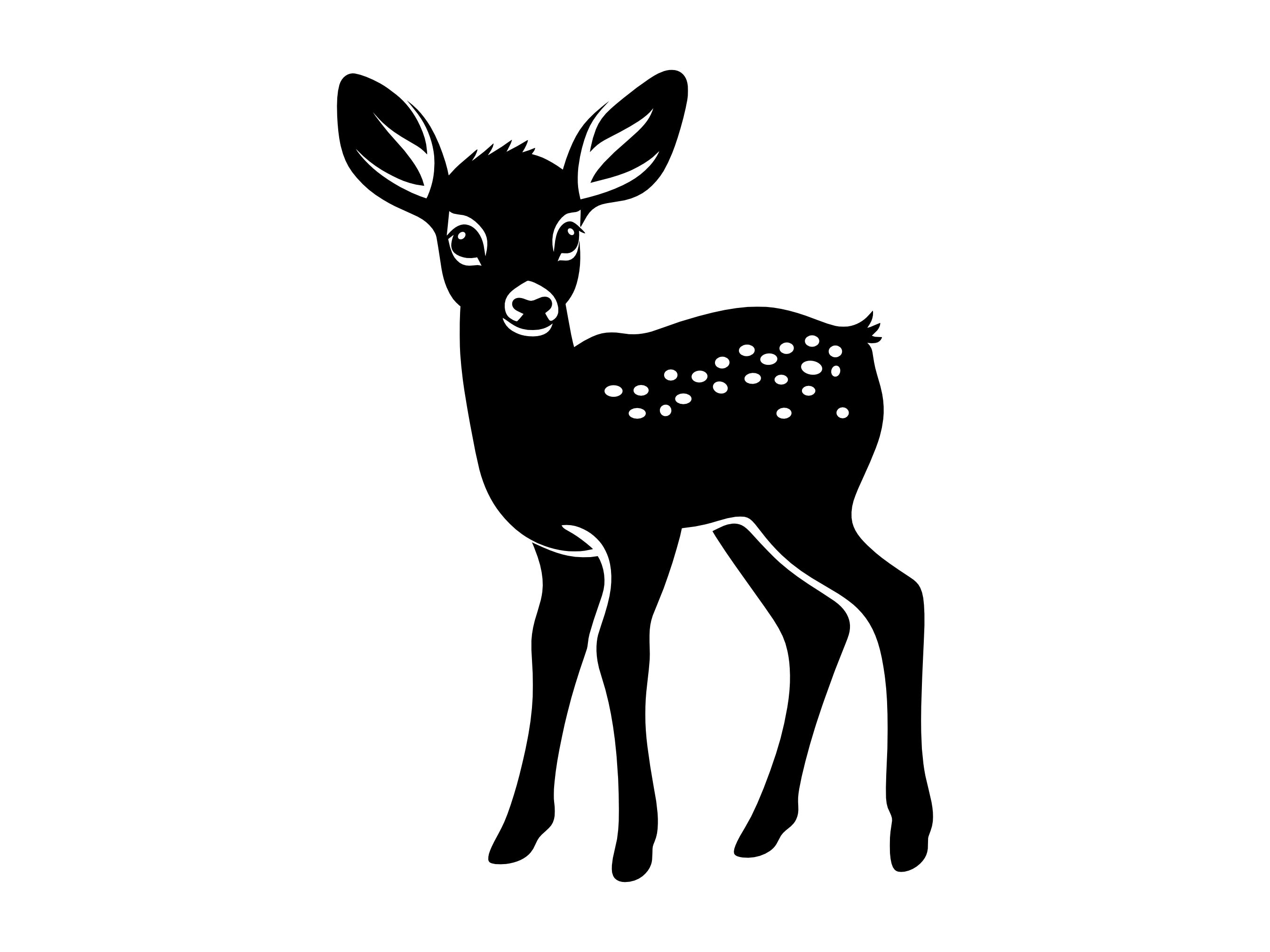 Fawn Silhouette Clip Art
