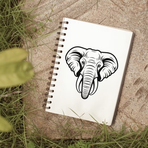 Elephant Head SVG - African Safari Animals Elephant Tusks Silhouette ...