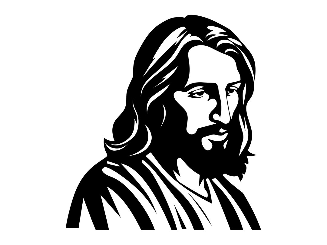 Jesus SVG - Son of God Christian Catholic Jesus Christ Silhouette Clip ...