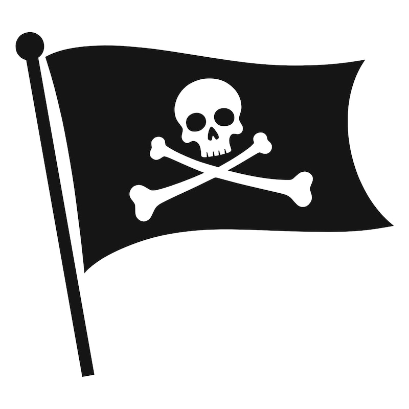 Pirate Flag Editable - Etsy
