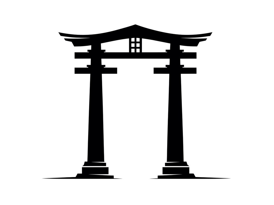 Torii Gate SVG - Traditional Japanese Shinto Shrine Gateway Printable ...