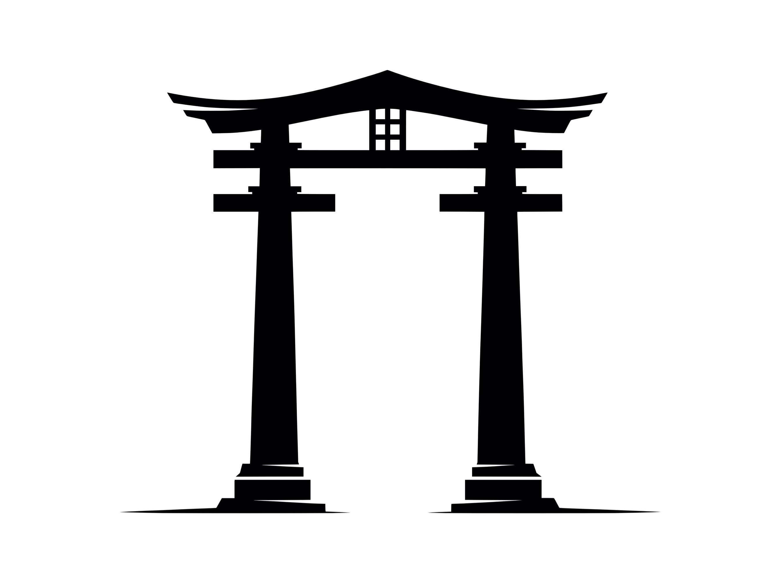 Torii Gate SVG Traditional Japanese Shinto Shrine Gateway Printable ...