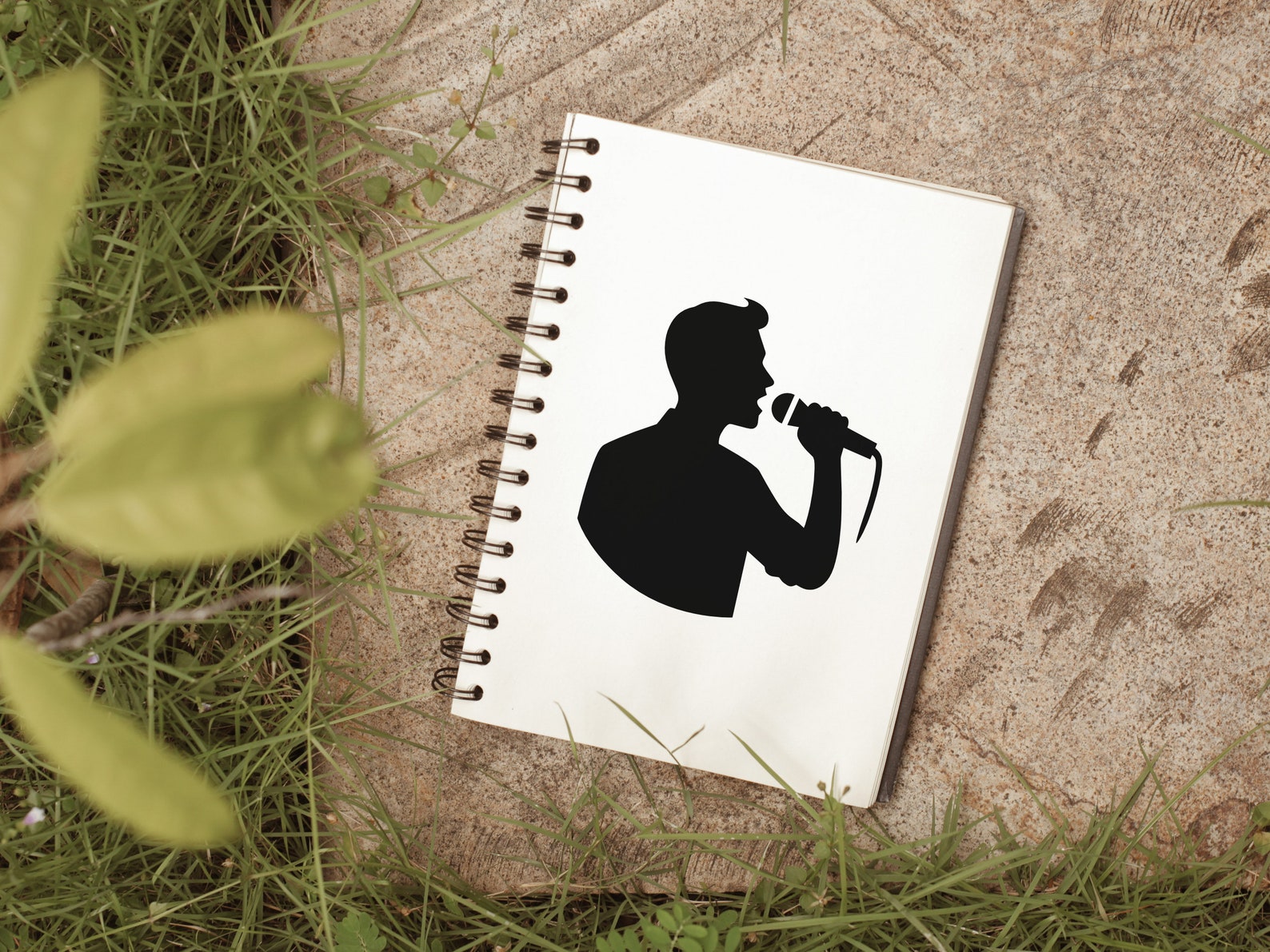 Singer SVG Man Singing Male Vocalist Microphone Music Silhouette Clip ...