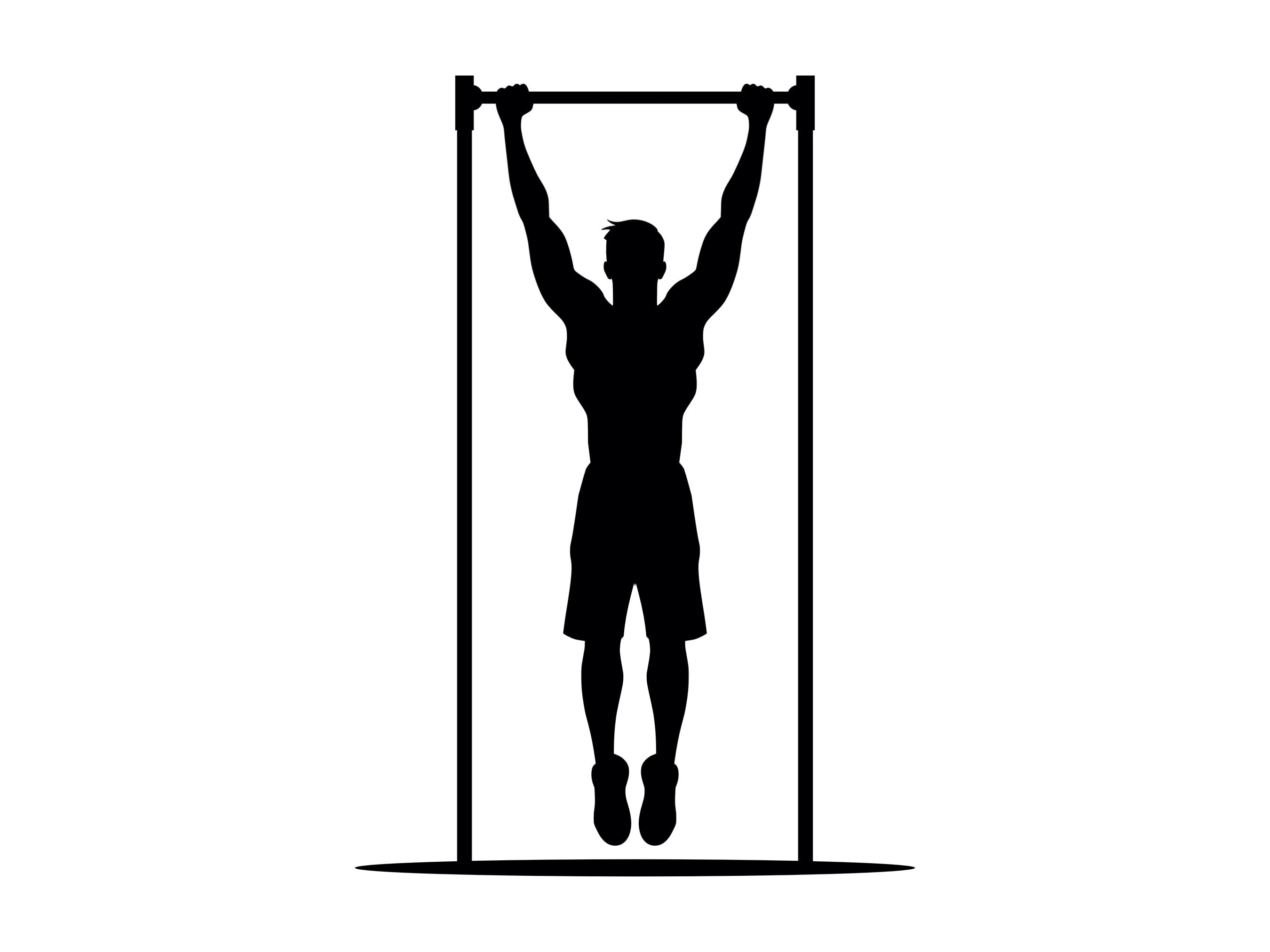 Pullups SVG Bodyweight Calisthenics Workout Exercise - Etsy