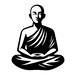 Meditating Monk SVG - Buddhist Monk Meditation Spiritual Zen Printable ...