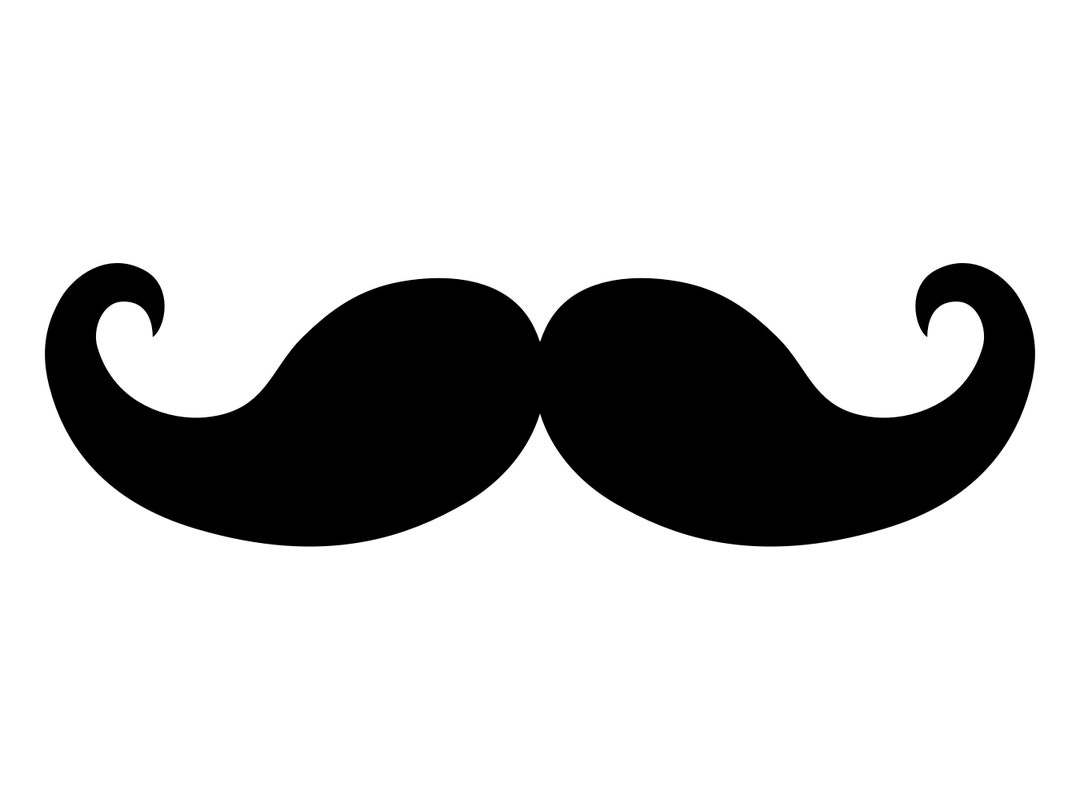 Mustache SVG, Moustache Silhouette, Mustache Clipart, Moustache Cut ...