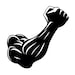 Muscle Flex SVG - Body Builder Bicep Muscular Arm Flexing Strong Man ...