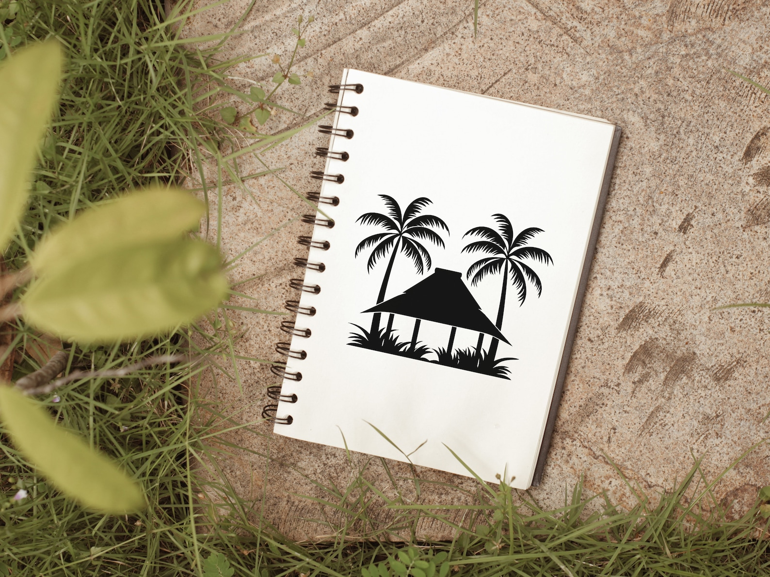 Tropical Cabana SVG Island Beach Shelter Thatch Hut Silhouette Clip Art ...