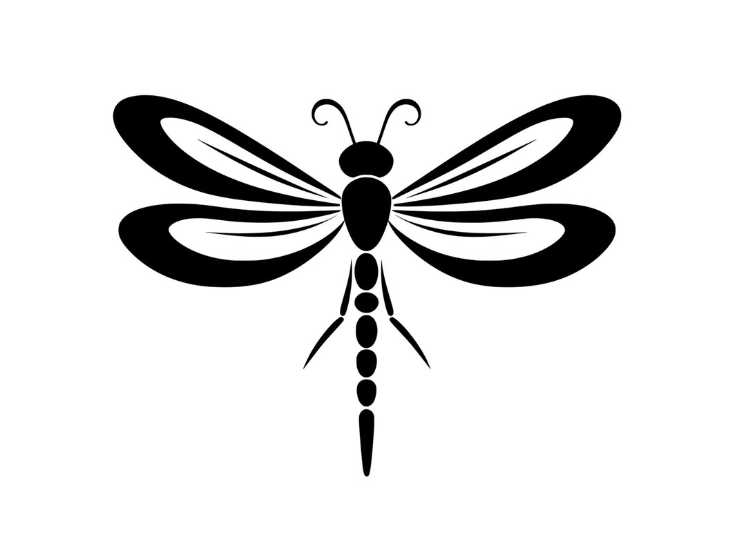 Dragonfly SVG - Flying Insects Dragon Fly Wildlife Silhouette Clipart ...