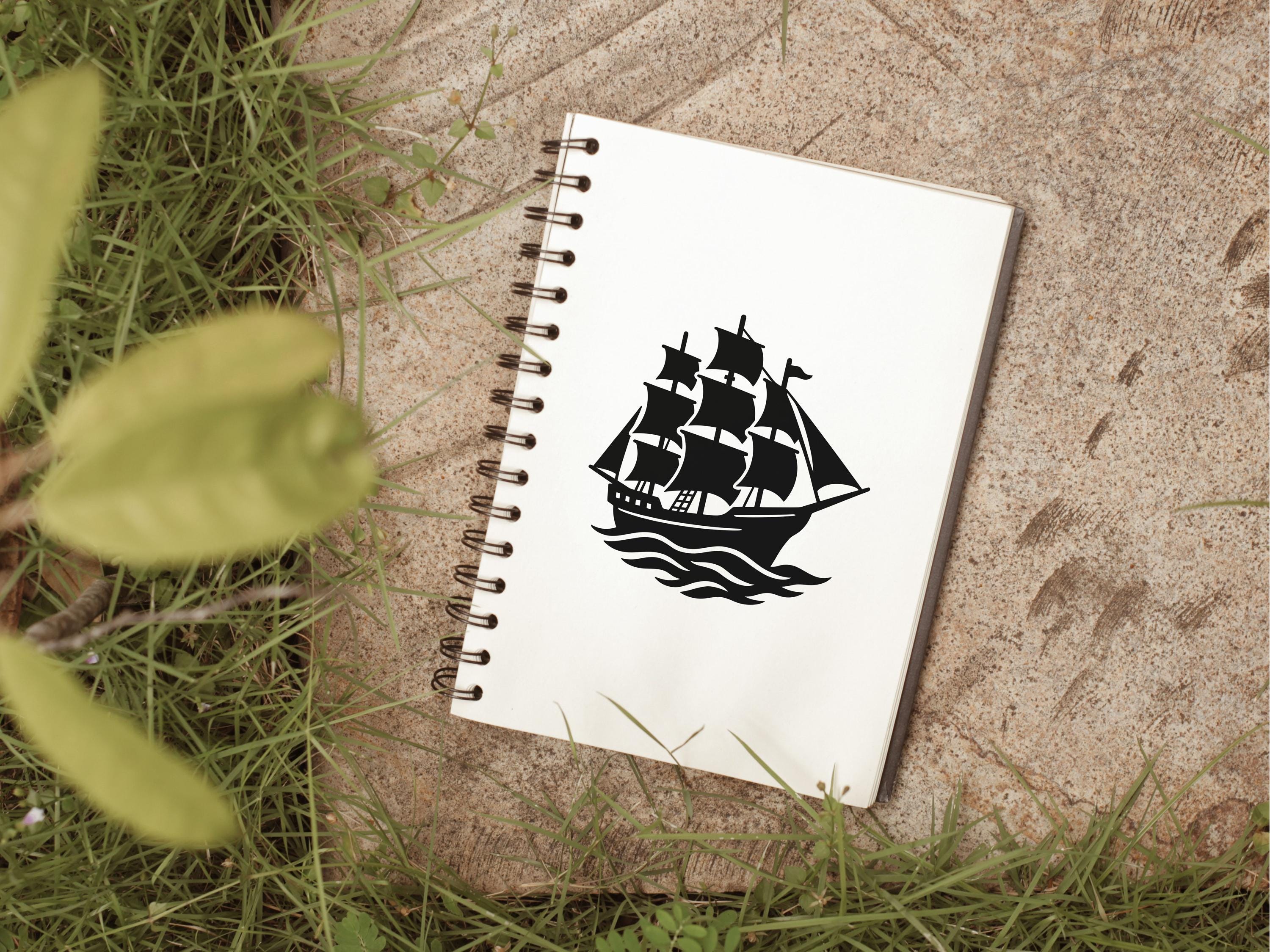 Sailing Ship SVG - Nautical Decor Sea Adventure Maritime Silhouette ...
