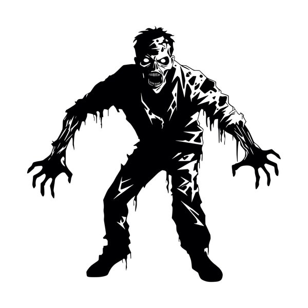 Zombie Stencil - Etsy