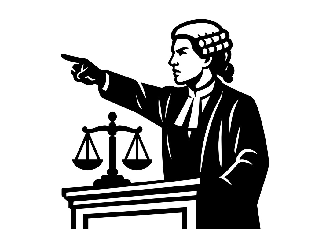 Lawyer Courtroom SVG - Judge Attorney Justice Legal System Trial Lawyer ...
