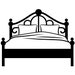 Bed SVG - Queen Size Bed Sleep Rest Silhouette Clip Art Cut File ...
