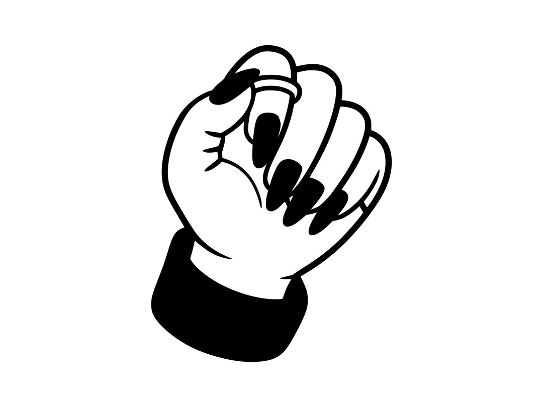 Painted Nails SVG - Manicure Beauty Salon Hand Fingernails Printable ...