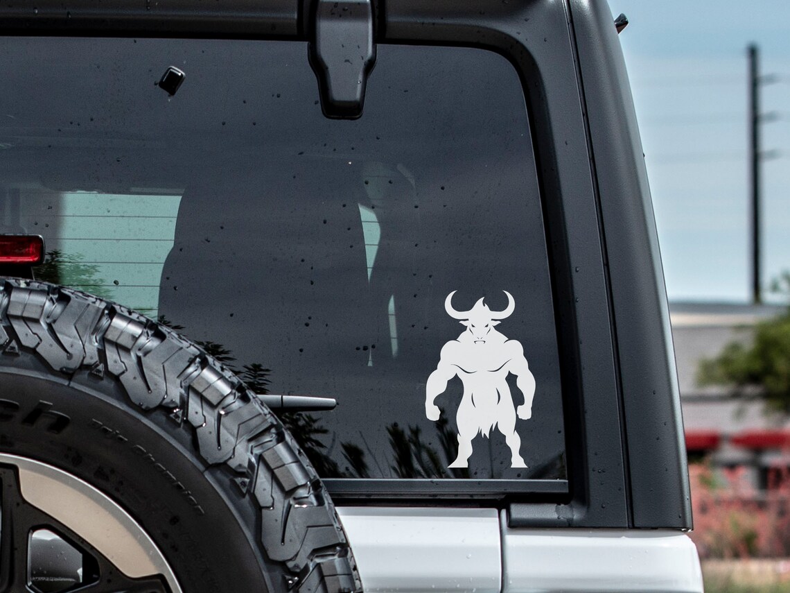 Minotaur SVG - Bull Headed Man Mythical Creature Beast Silhouette ...