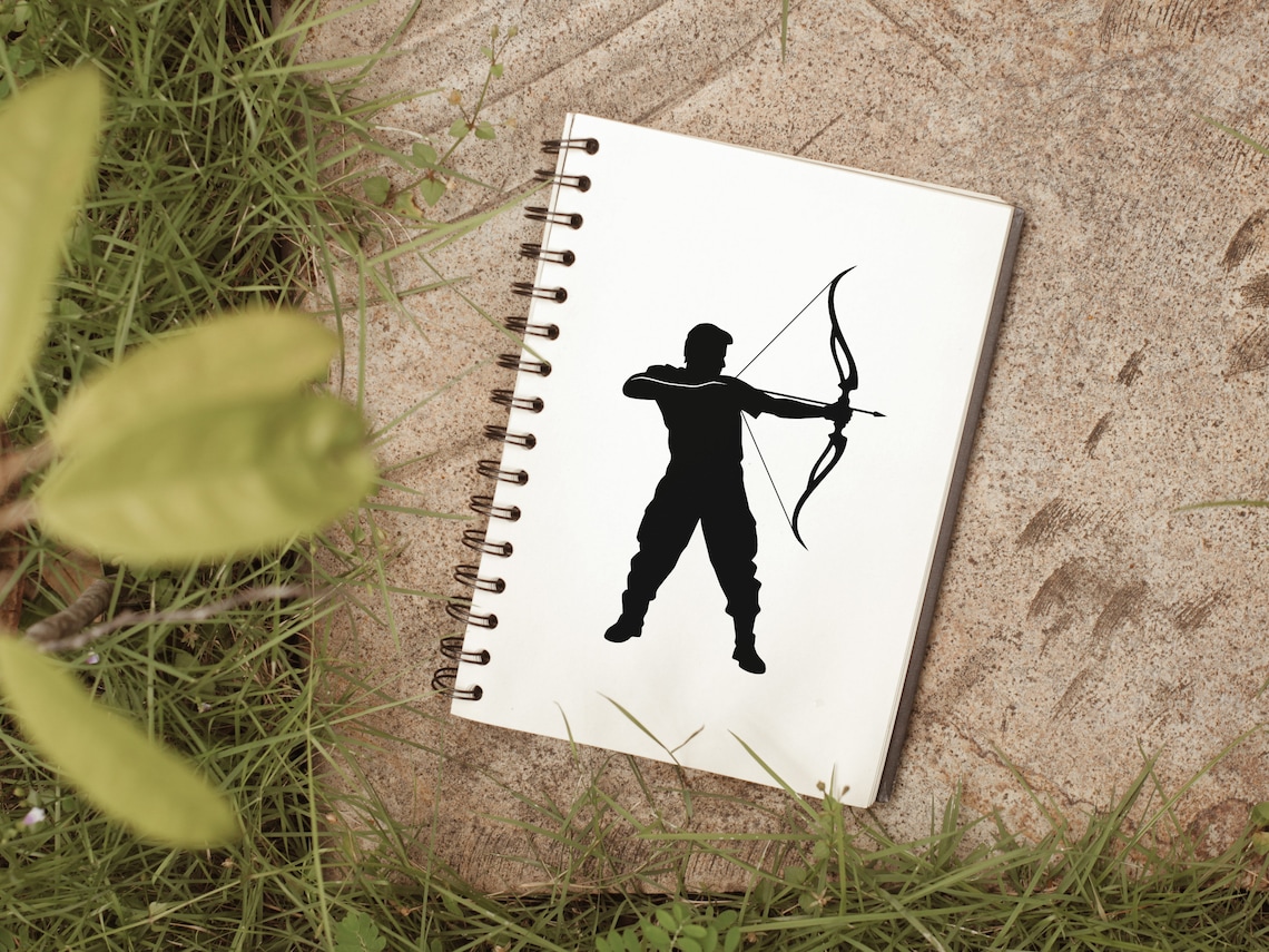 Archer SVG - Bowman Archery Bow and Arrow Survival Hunting Silhouette ...