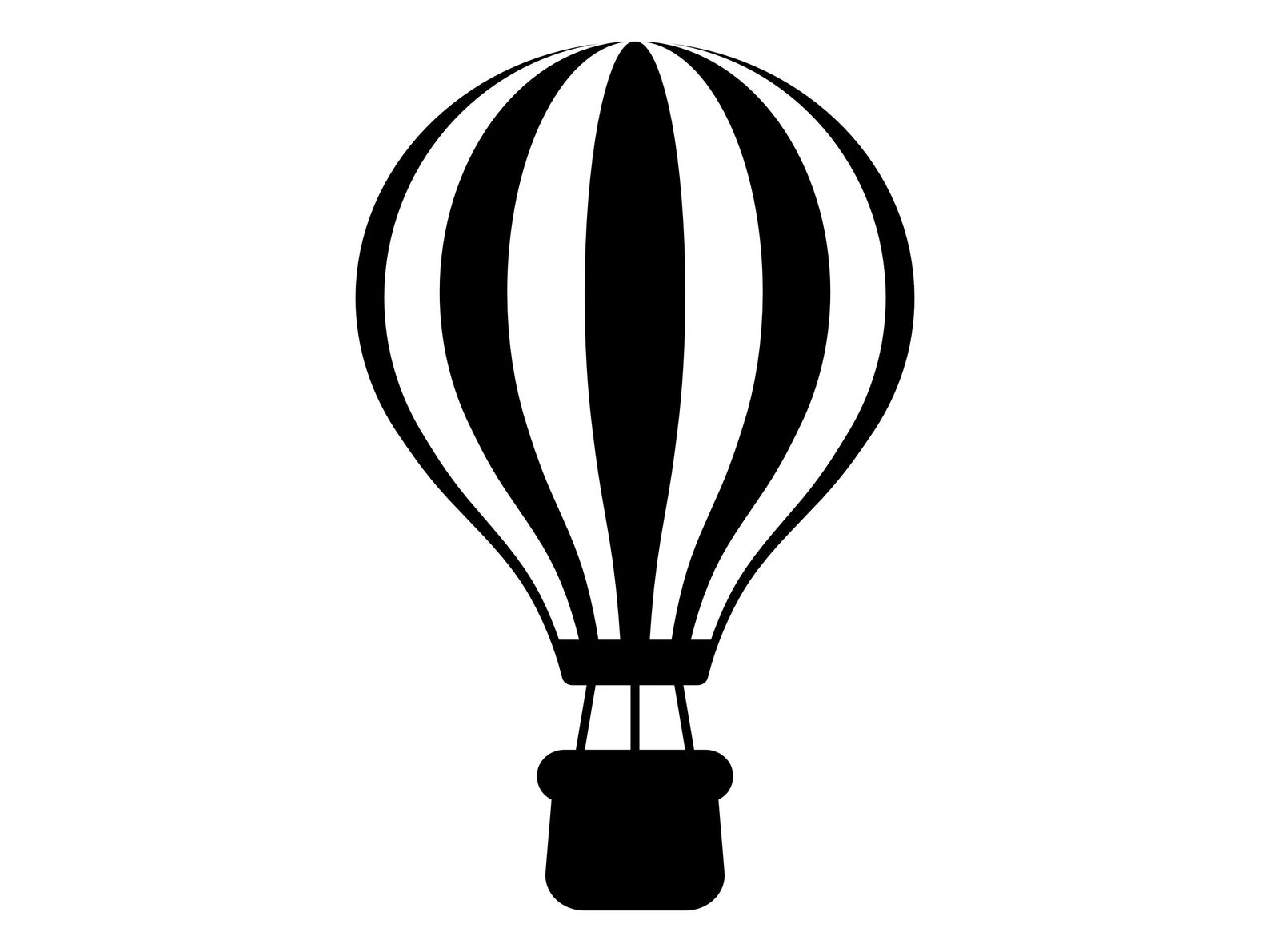 Hot Air Balloon SVG, Air Balloon Silhouette, Hot Air Balloon Clipart ...