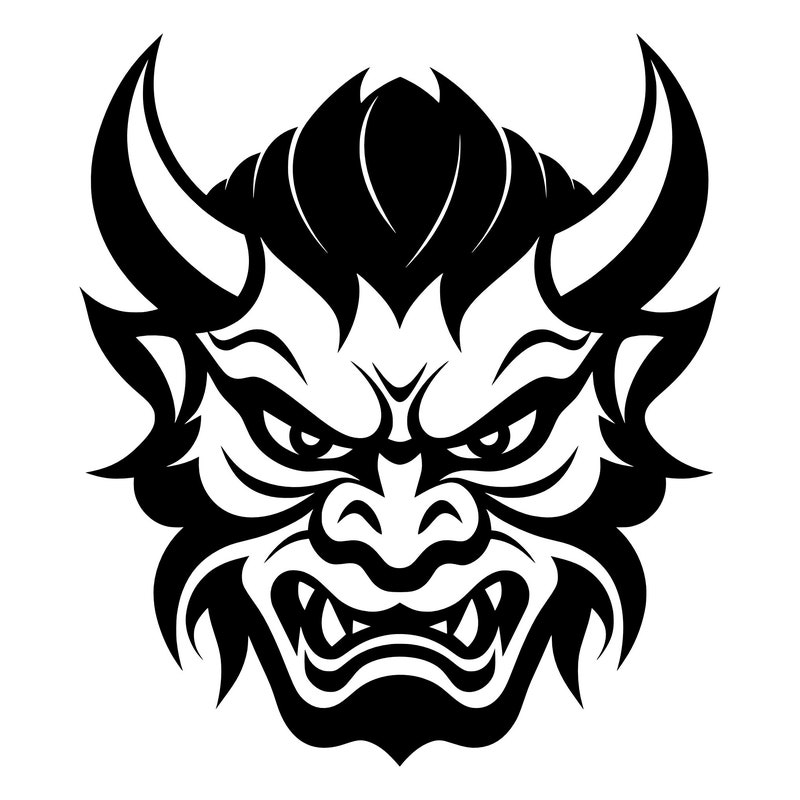 Oni Face Mask - Etsy