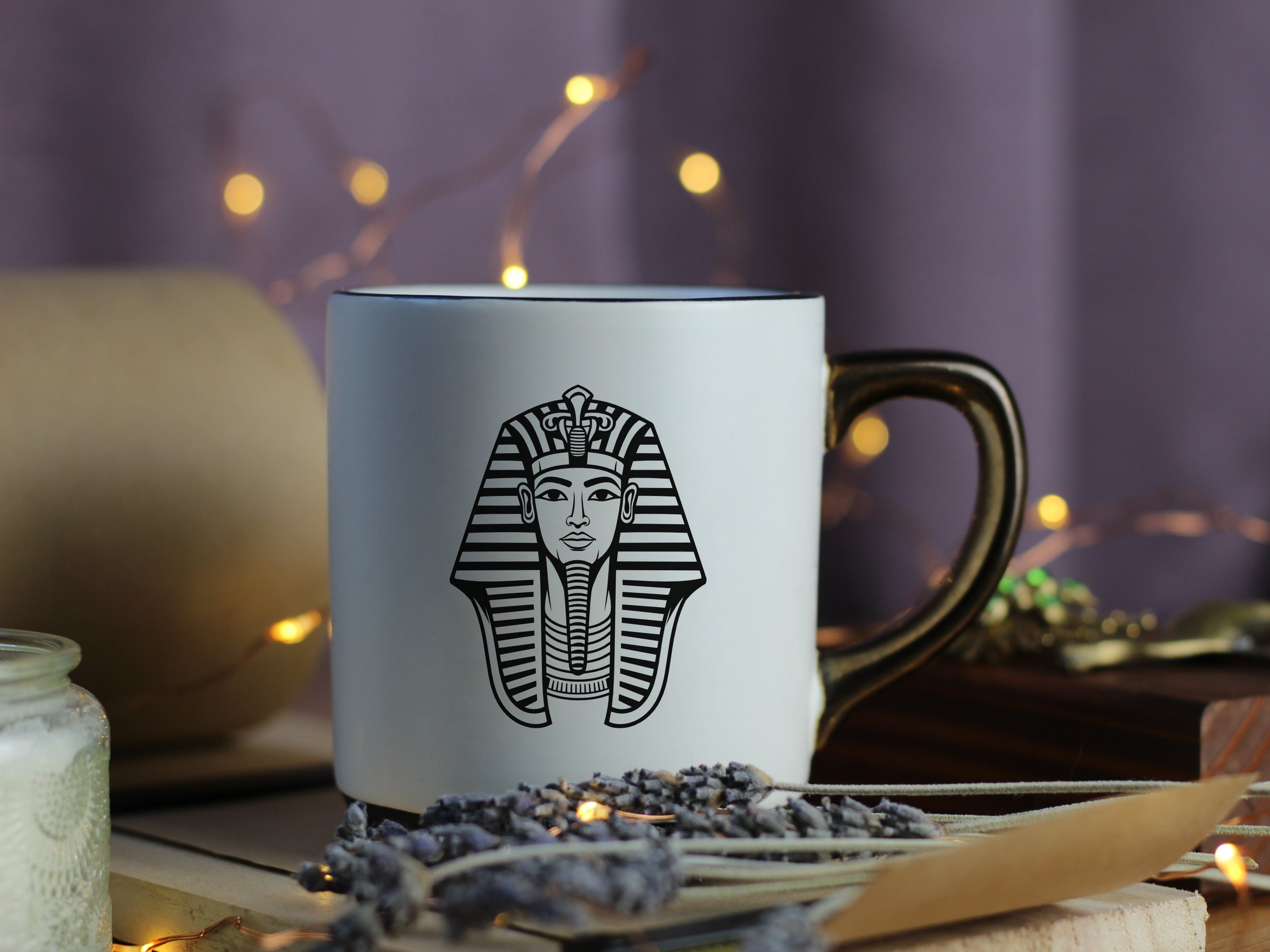 Egyptian Pharaoh SVG Ancient Egypt King Silhouette Clipart Cut File ...