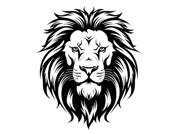 Lion Face Outline