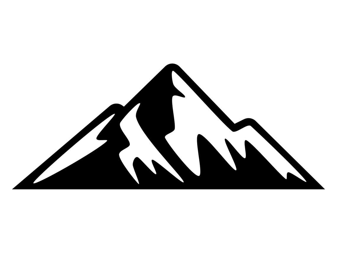 Mountain SVG, Mountains Silhouette, Mountain Clipart, Mountains Cut ...