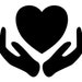 Caring Hands SVG, Hands and Heart Silhouette, Kindness Clip Art, Caring ...