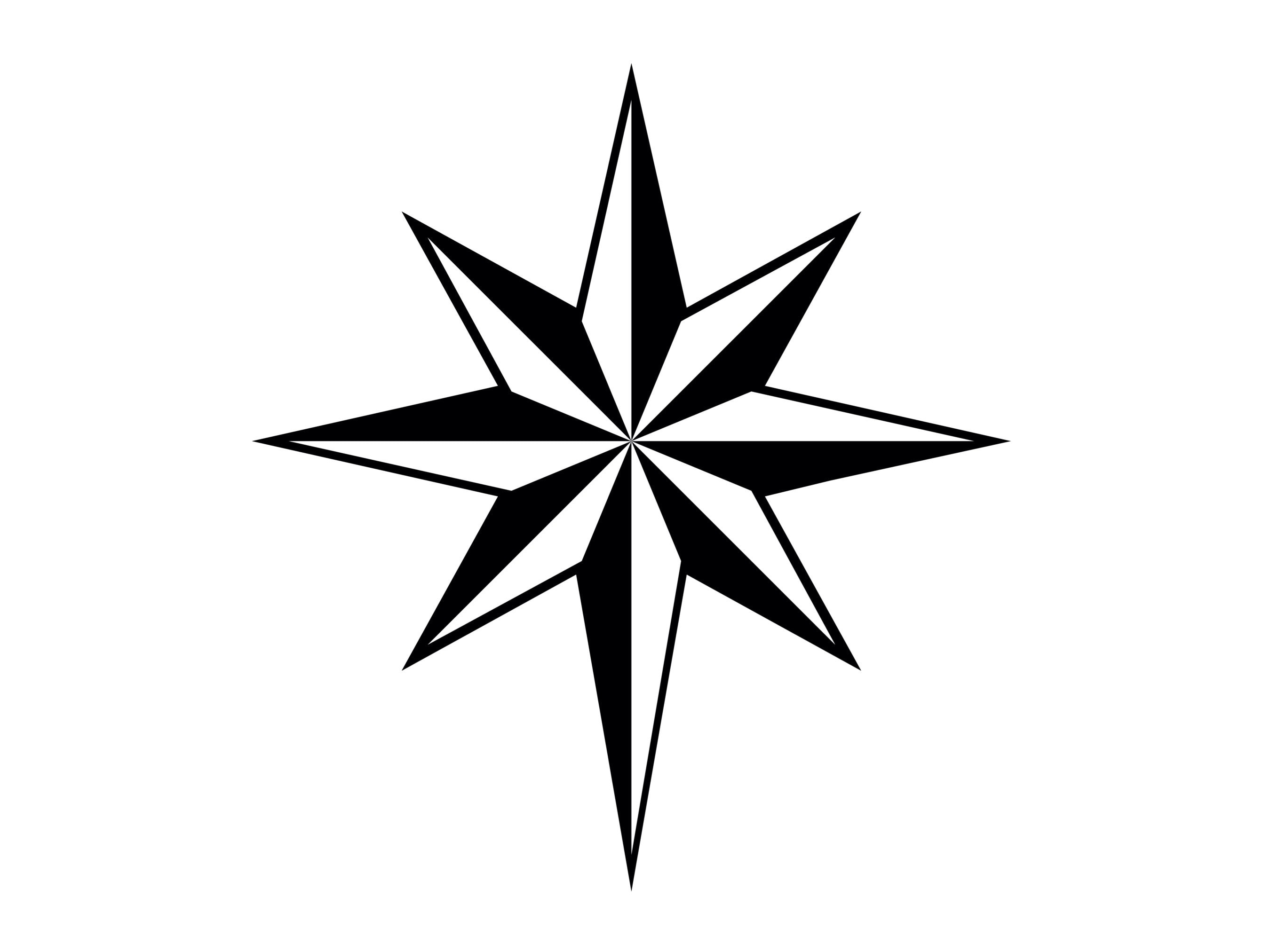 Eight Point Star SVG - Christmas Tree Star Jesus Birth Star Printable ...