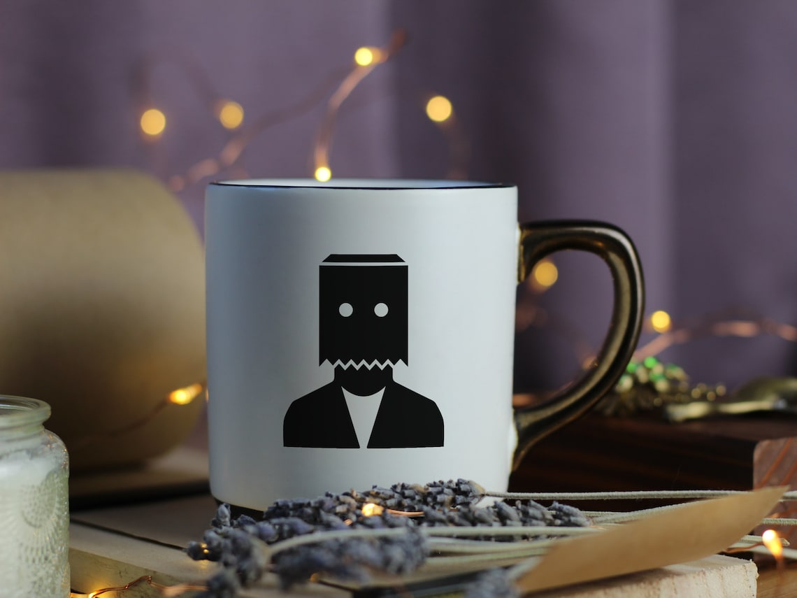 Paper Bag Mask SVG - Face Mask Hidden Identity Anonymous Silhouette ...