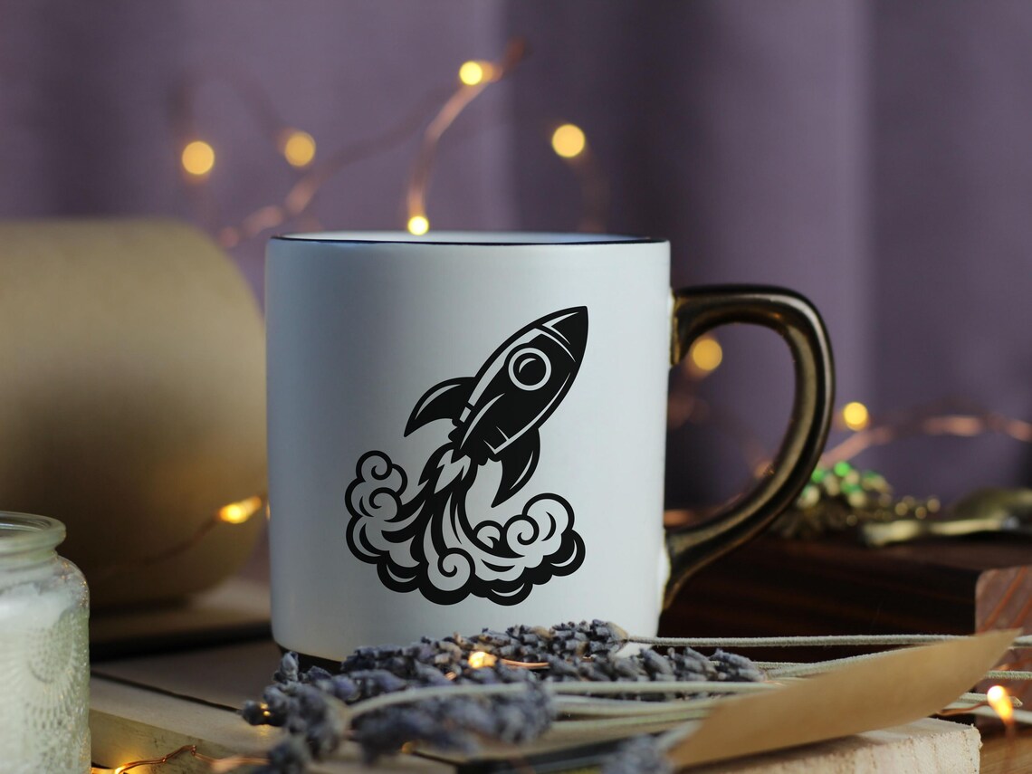Rocket Launch SVG - Space Theme Outer Space Adventure Rocketship Blast ...