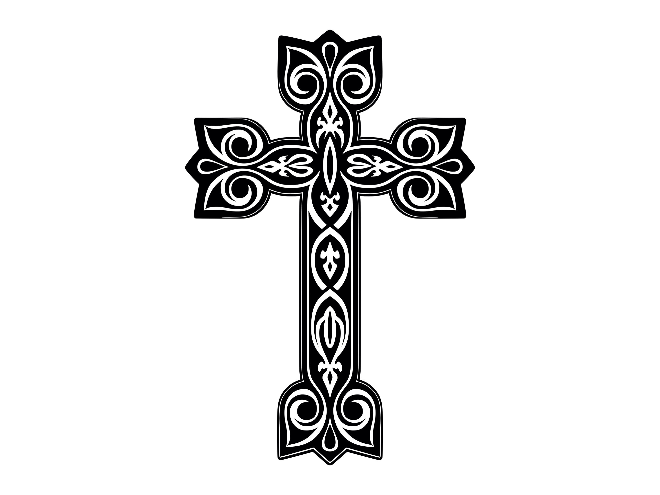 Gothic Cross SVG Dark Religious Symbol Halloween Christian - Etsy Canada