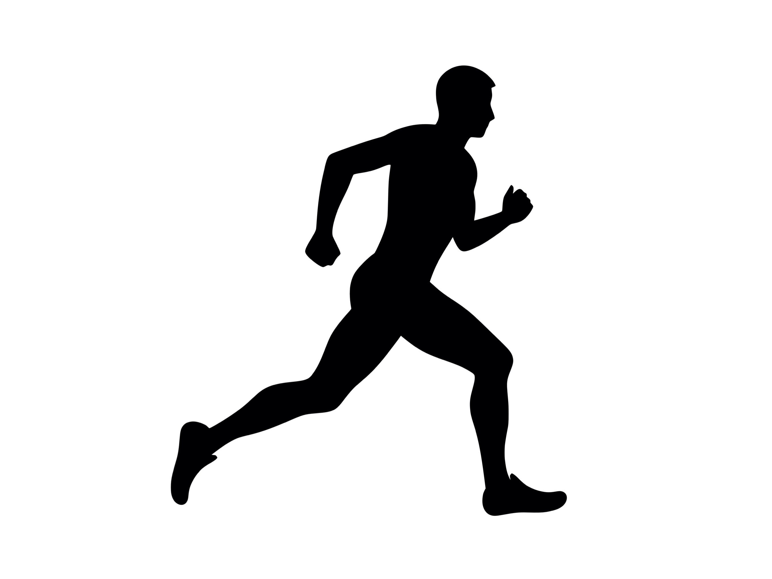 Runner SVG - athlète jogger Running Man Silhouette Clipart couper ...