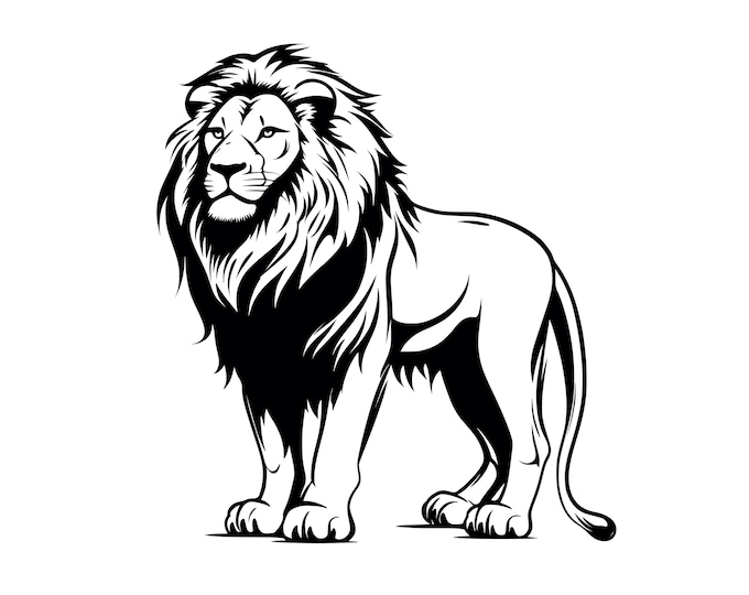 Cute Baby Lion SVG. Cut Files, Silhouette Files. Baby Lion PNG. DXF ...