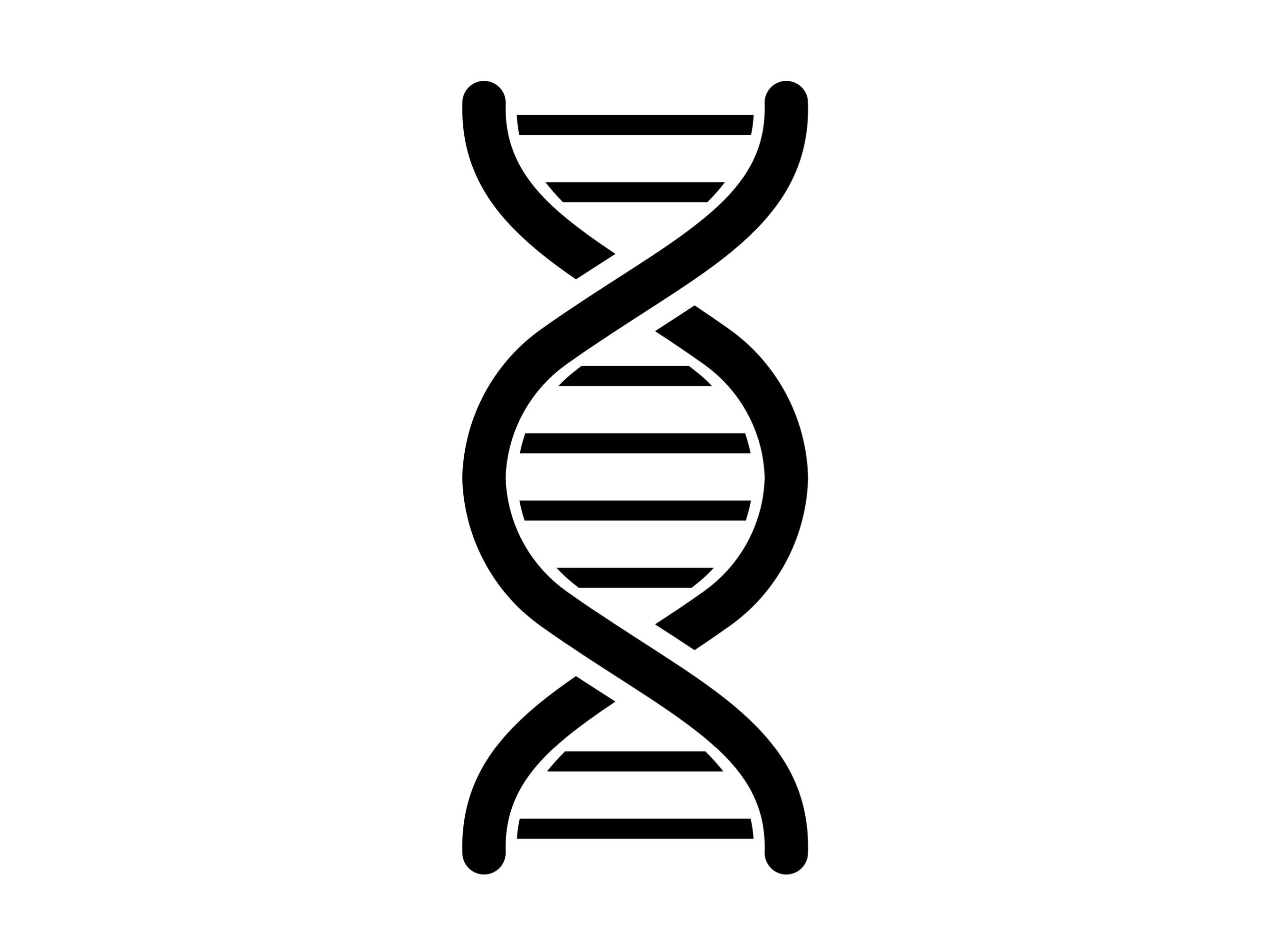 DNA Strand SVG Double Helix DNA Structure Silhouette Clipart - Etsy