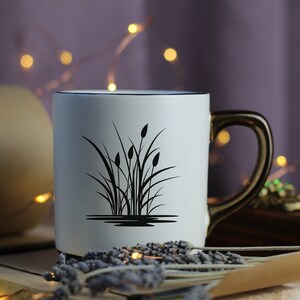 Reeds SVG - Aquatic Grass Floral Water Reed Marshland Plants Printable ...