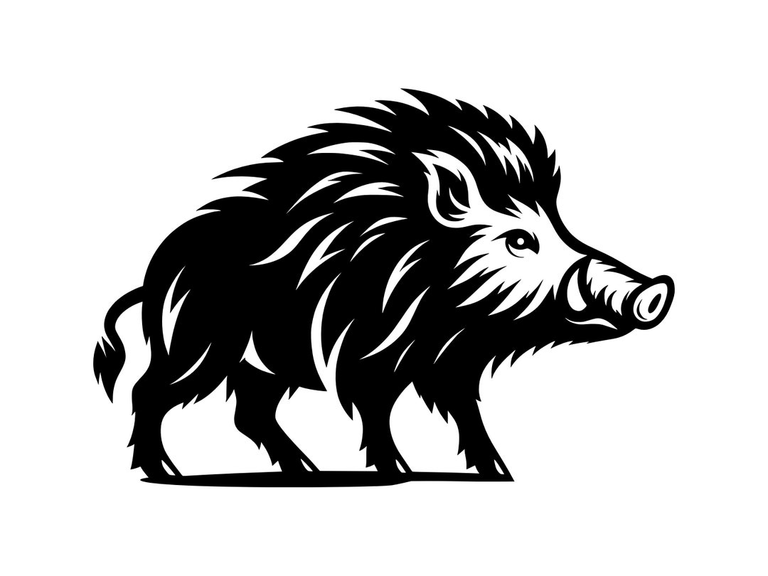 Wild Boar SVG - Hog Wild Pig Animal Printable Clip Art Cut File ...