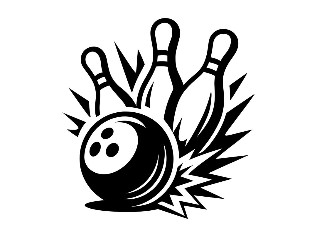 Bowling Strike SVG - Bowling Ball Pins Sports Hobby League Team Game ...