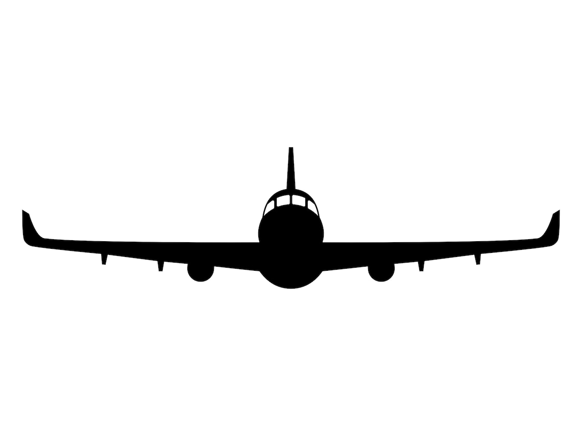 Airplane SVG, Flying Plane Silhouette, Aeroplane Clipart, Airplane Cut ...