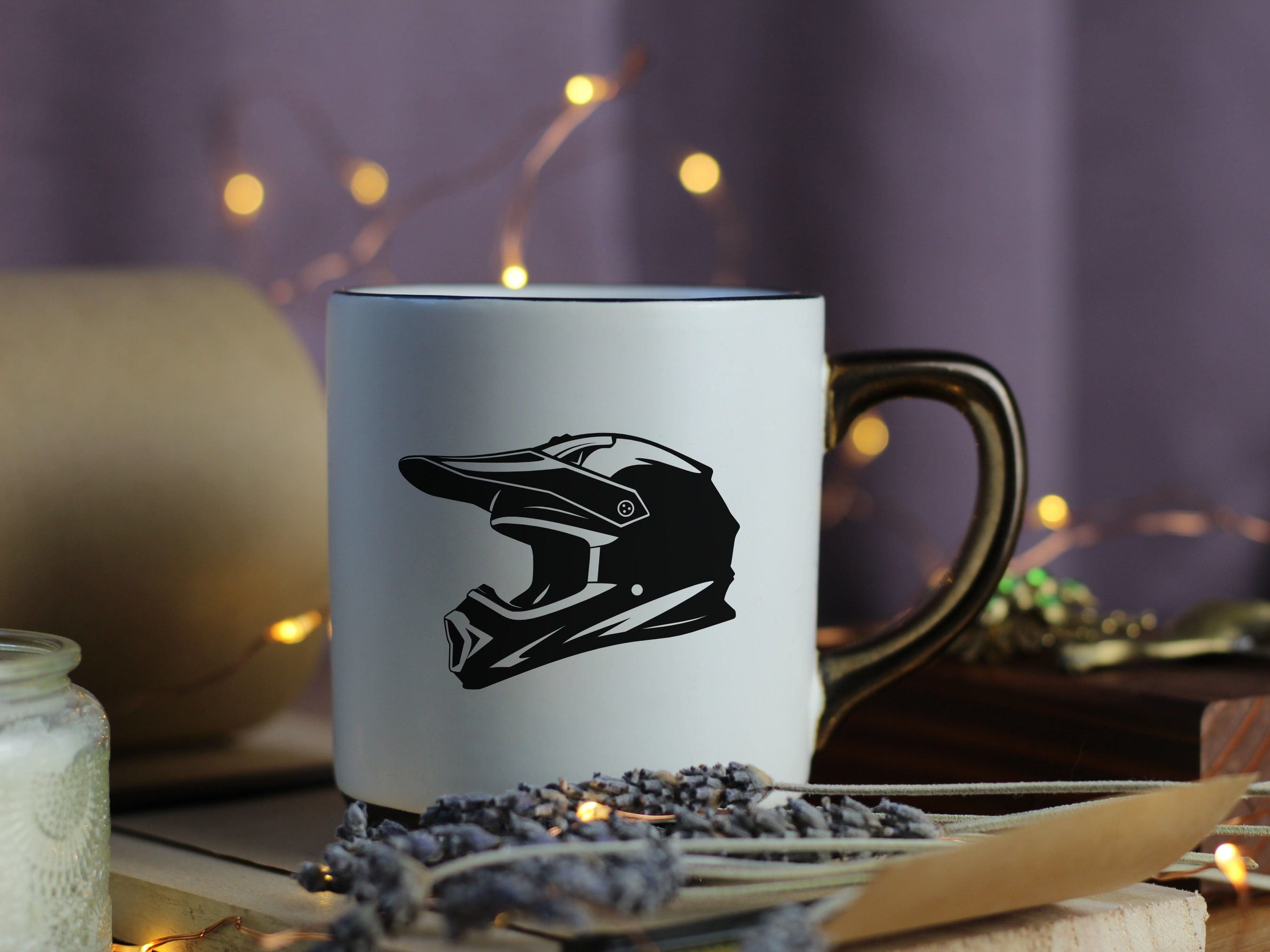 Full Face Helmet SVG - Motocross Dirt Bike Helmet Silhouette Clipart ...