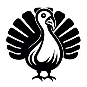 Turkey SVG - Farm Animal Poultry Bird Thanksgiving Turkey Printable ...